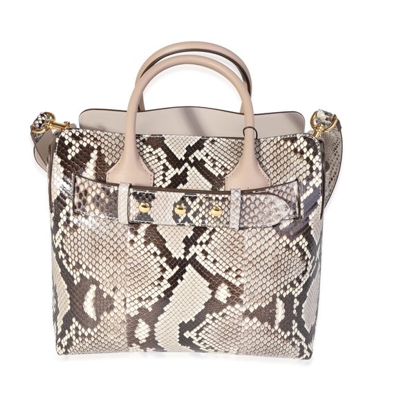 Burberry | Bags | Burberry Natural Python Pale Drift Leather Small Belt ...